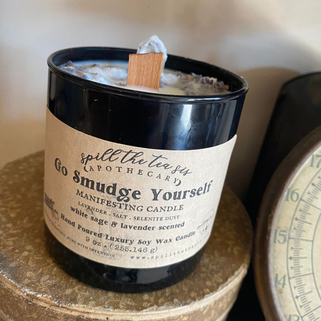 Go Smudge Yourself Candle | Cleansing & Protection – Spill The Tea Sis ...