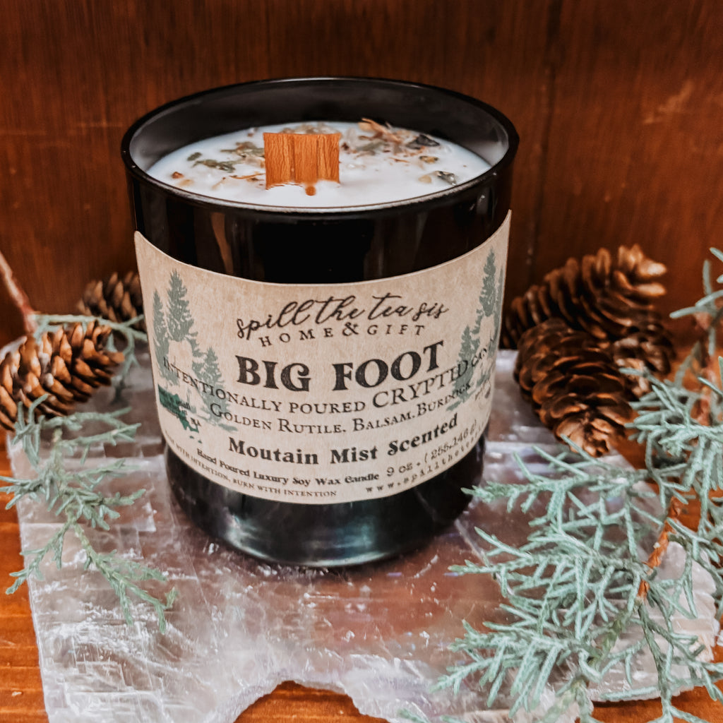 Big Foot Sasquatch Intention Soy Wax Candle - 9oz – Spill The Tea Sis ...